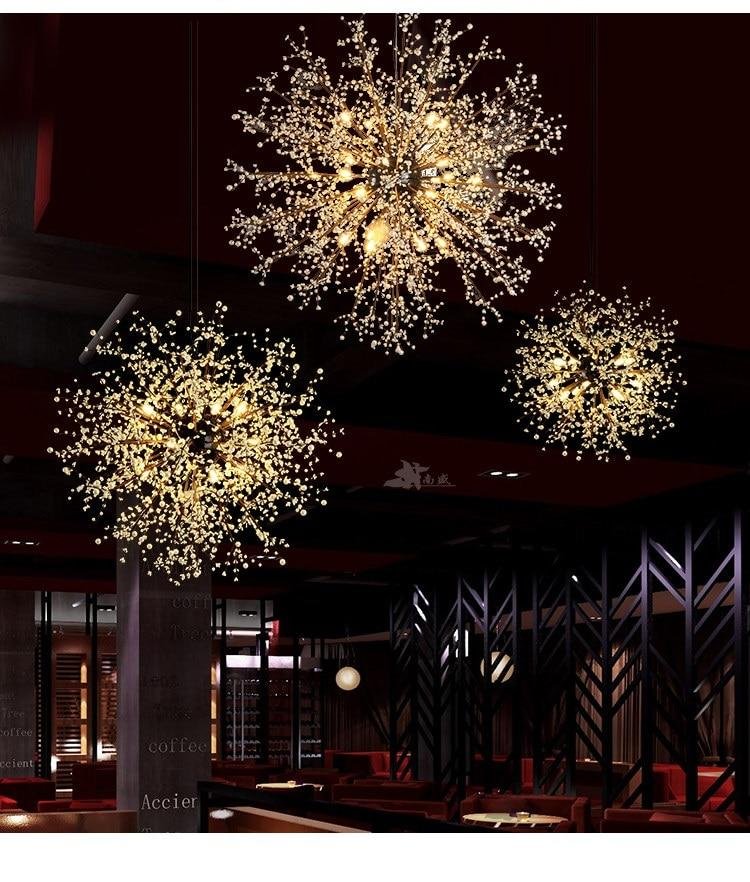 Dandelion Fireworks Modern Pendant Ceiling Lamps Loft For The Kitchen ...