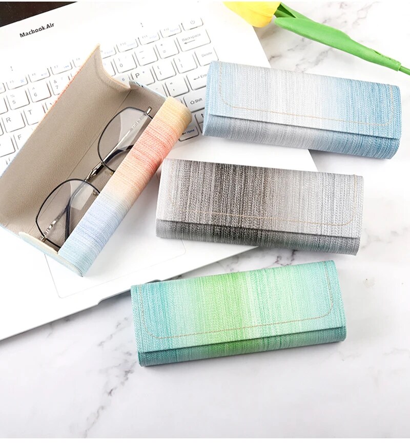 Portable Rainbow Glasses Case Reading Glasses Box Sunglasses Eyeglasses ...
