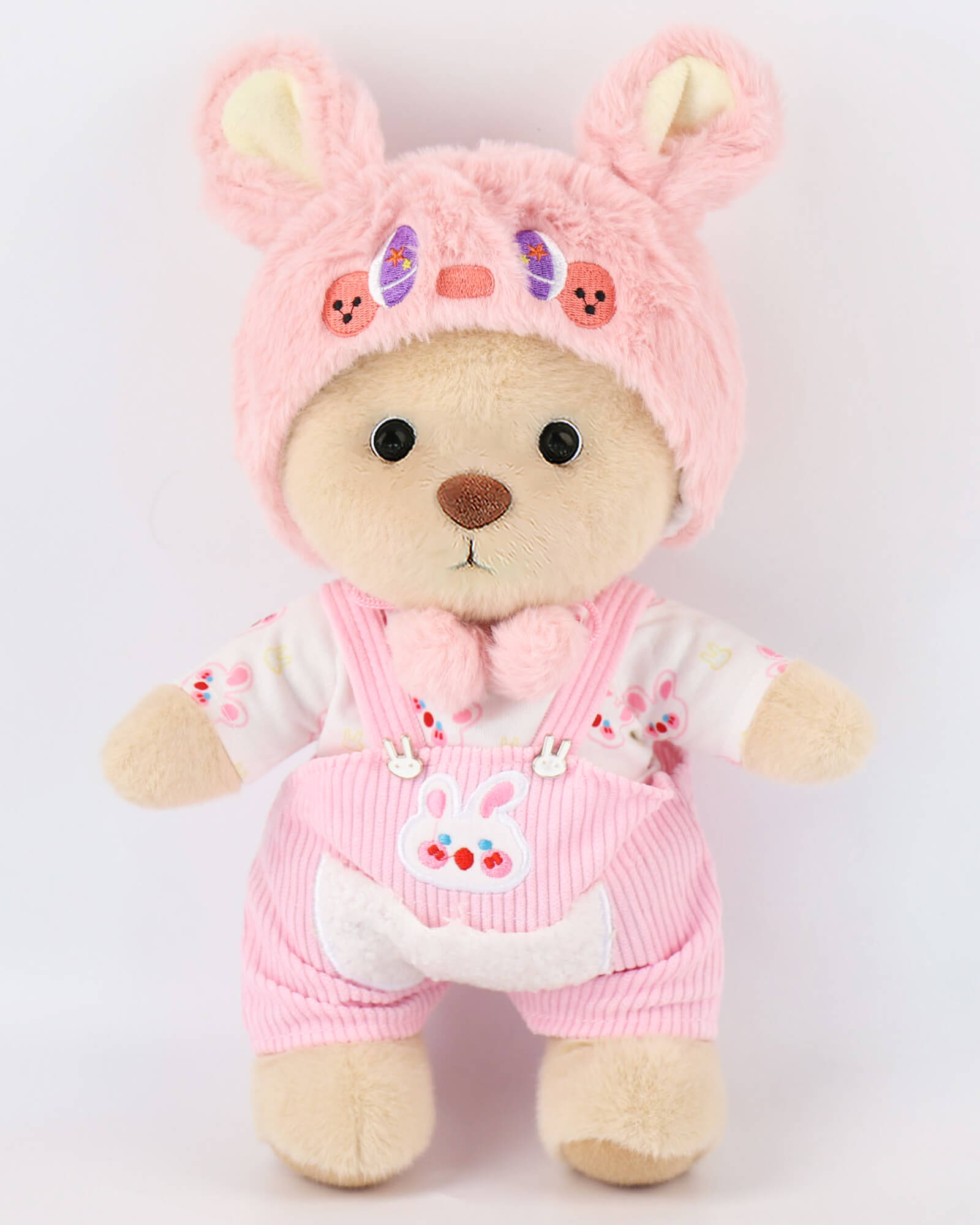 Getahug Pink Starry Bunny Bear | Handmade Jointed Teddy Bear Gift