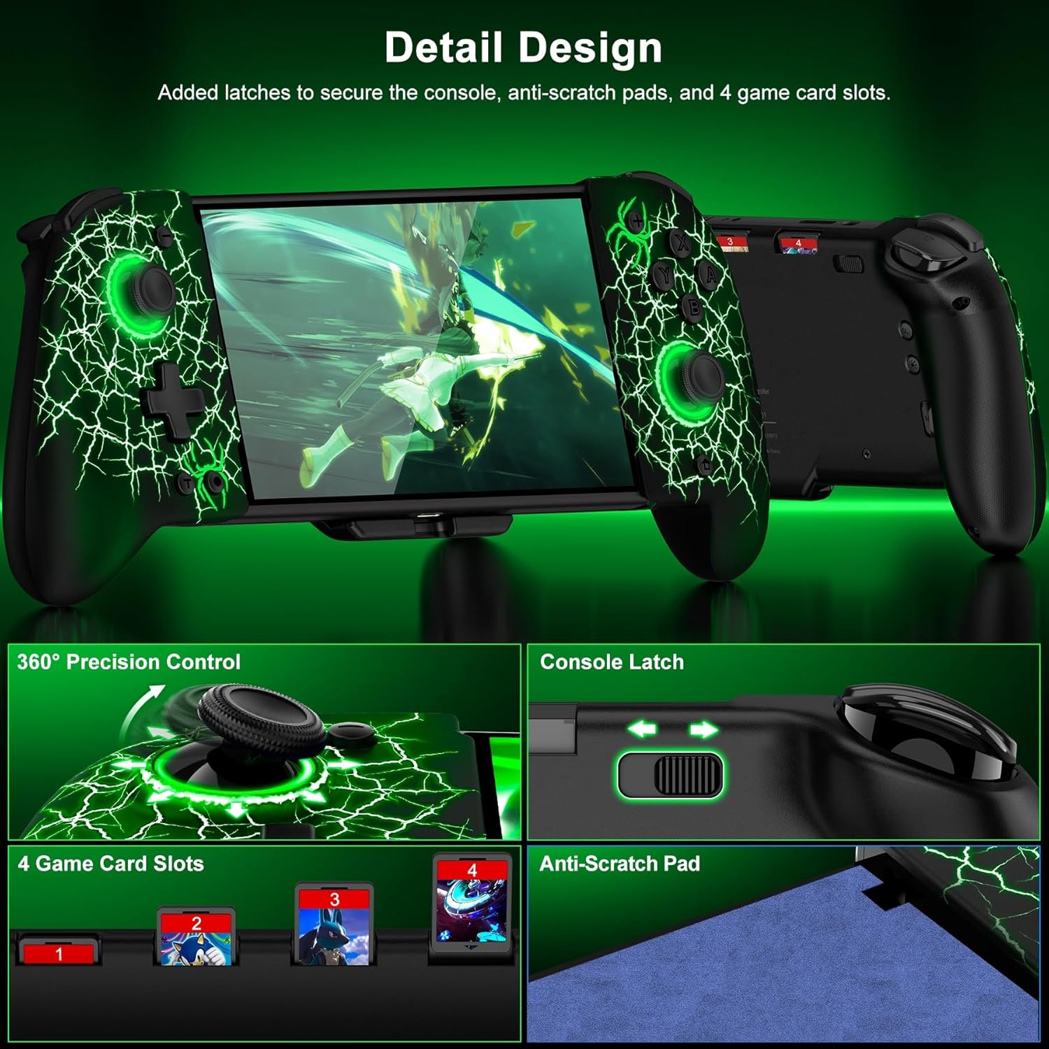 Handheld Switch Controller for Nintendo Switch/OLED Games ,Mocagen JC ...