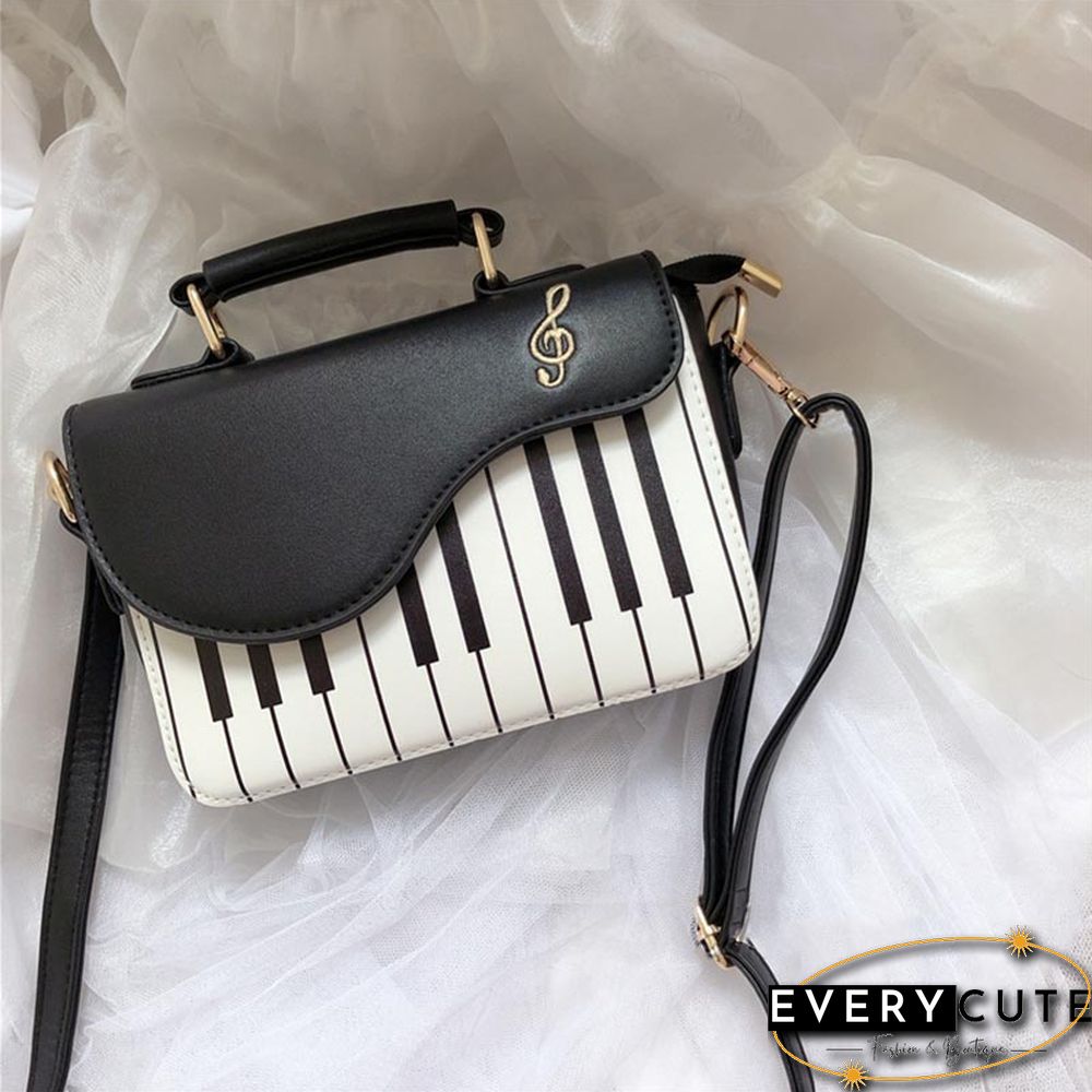 Piano Keys Pattern Crossbody Bag