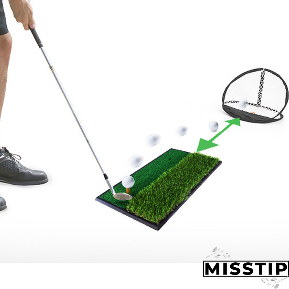 Golf Double Grass Hitting Mat Swing Mat Indoor Practice Mat Golf ...