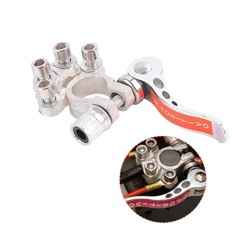 1 Pair Toolless Quick Disconnect Battery Main Cable Post Terminal Shut ...
