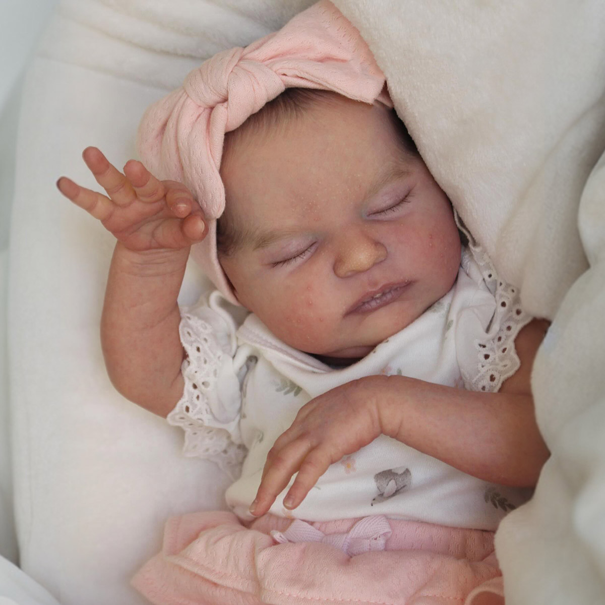 [Heartbeat & Sound] 20" Handmade Lifelike Reborn Newborn Baby Painted ...