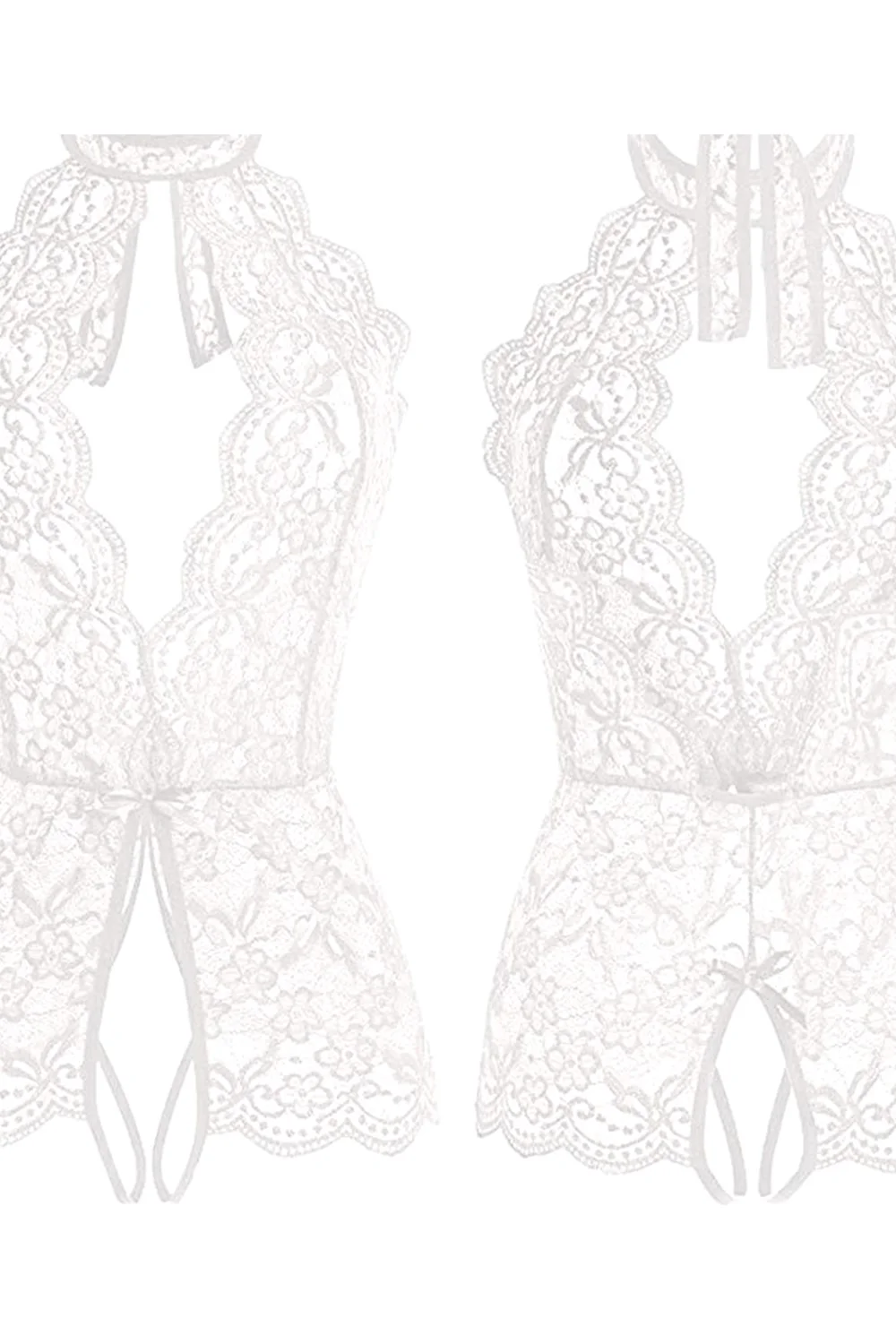 Underwear One Piece Women Satin Ribbons Bralette Set Erotic Costume Female Lace Open Bra
