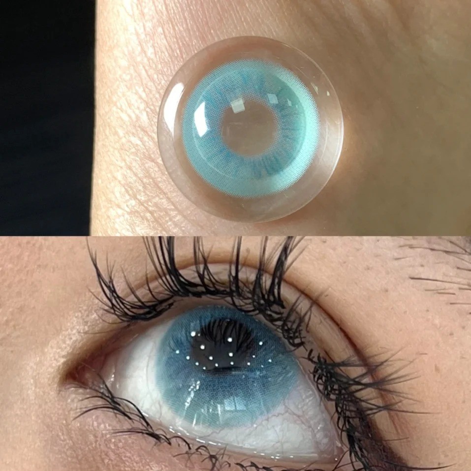 Mystic eyes-Angelic Wings Celestial Blue Colored Contact Lenses