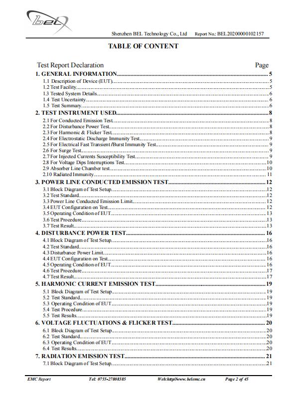 KETELES Electric Bike-CE-EMC Report (part)