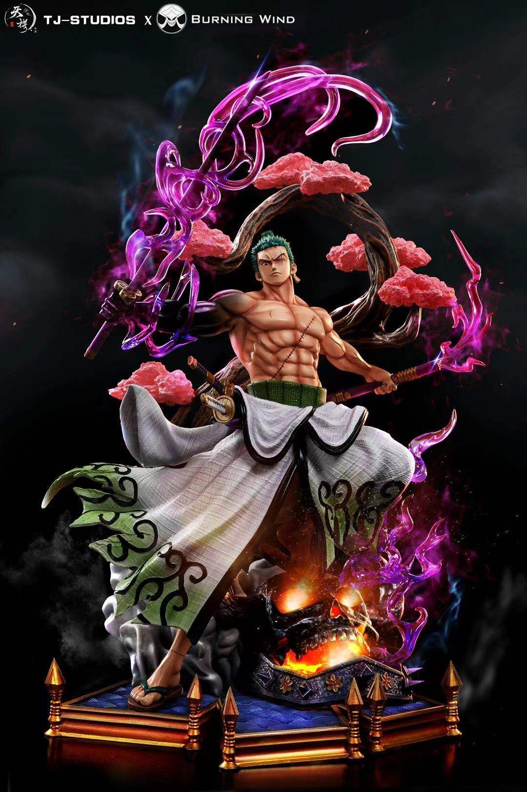 1/6 Scale Roronoa Zoro with LED - ONE PIECE Resin Statue - TJ-Studios ...