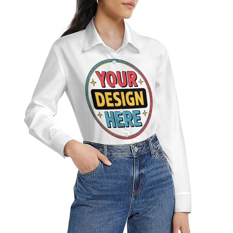 Personalized Custom Women's Long Sleeve Shirt designed for versatile ...
