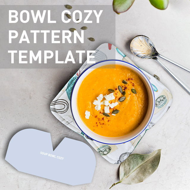 Bowl Cozy Pattern Template