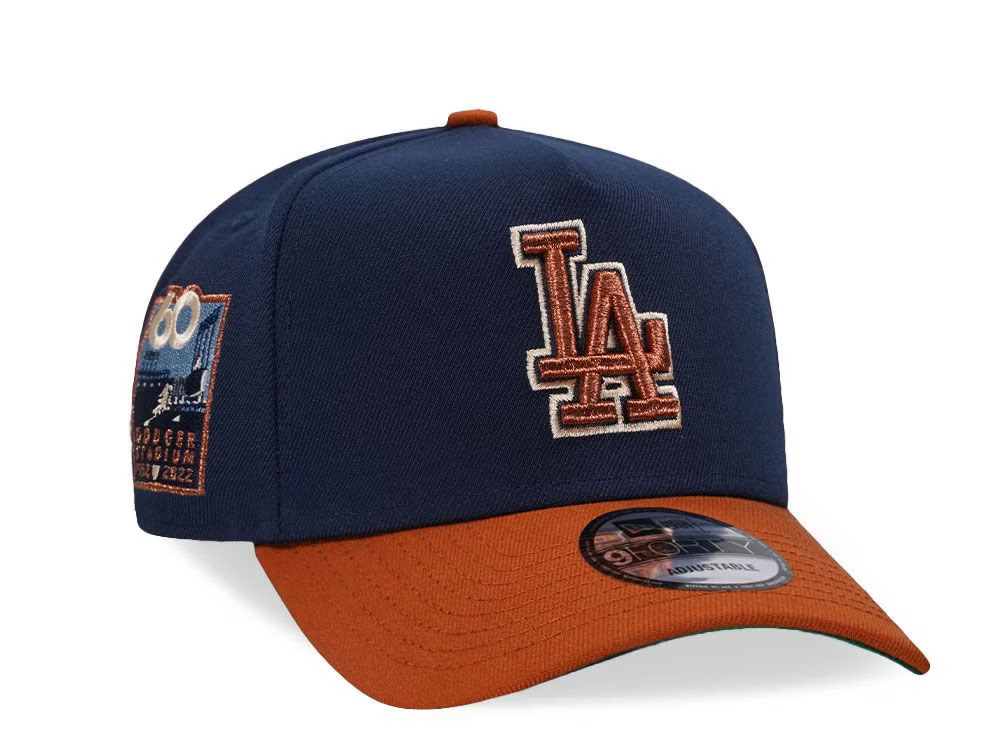NEW ERA LOS ANGELES DODGERS 60TH ANNIVERSARY COPPER TWO TONE 9FORTY A ...