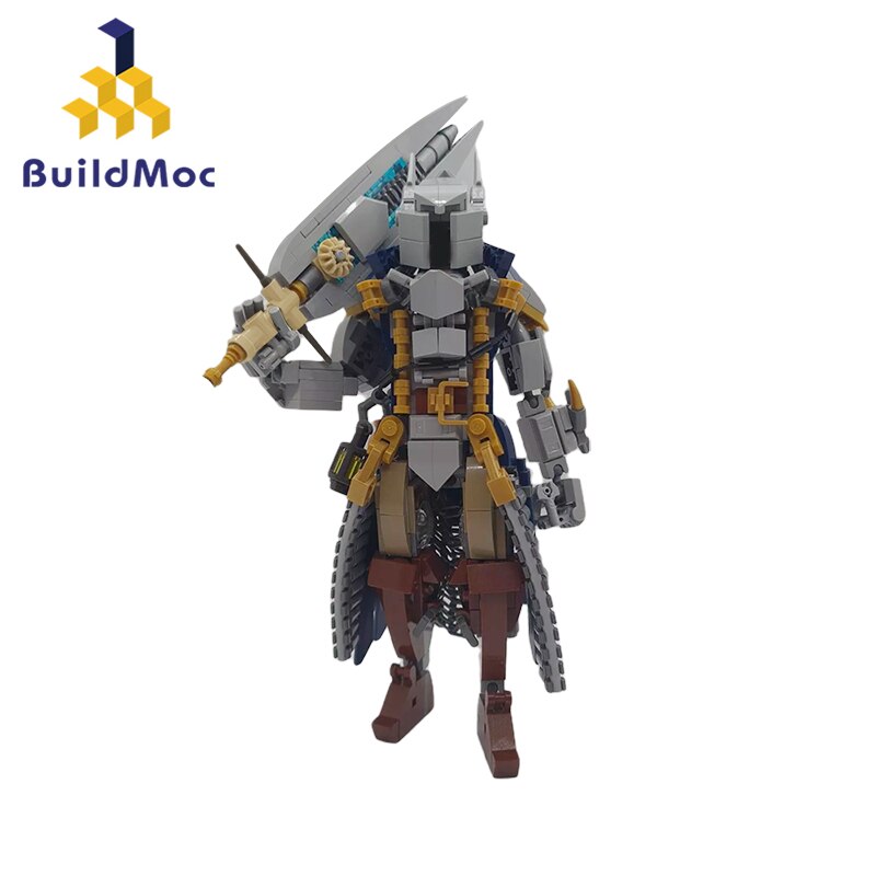 BuildMoc Watchmen Knight The Guardian Mech Robot Warrior Broadsword ...