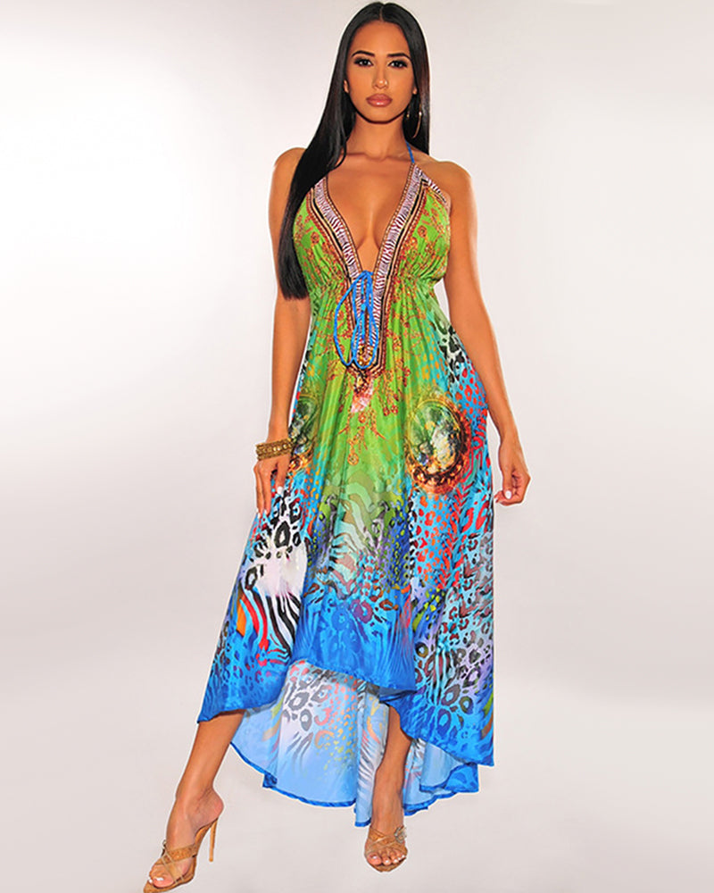 Mix Pint Maxi Dress