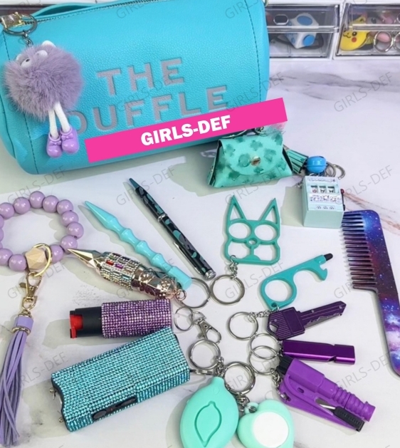 (HOT) DUFFLE BAG self defense keychain set