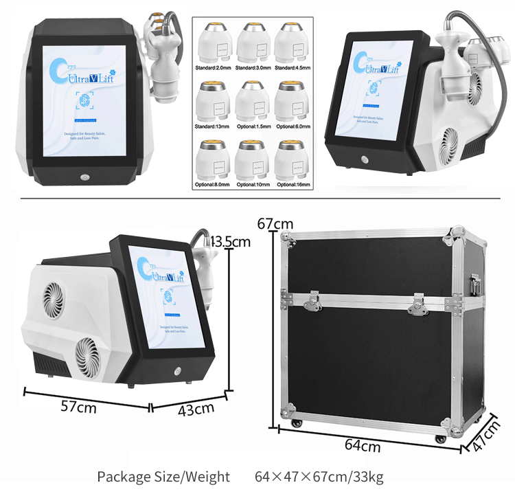 Cryo Cold Hifu Face Lift Facial Skin Tightening Anti-aging Machine ...