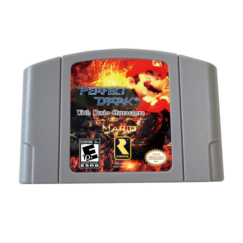 Perfect Dark With Mario Characters N64 Cartridge For Nintendo 64 Game ...