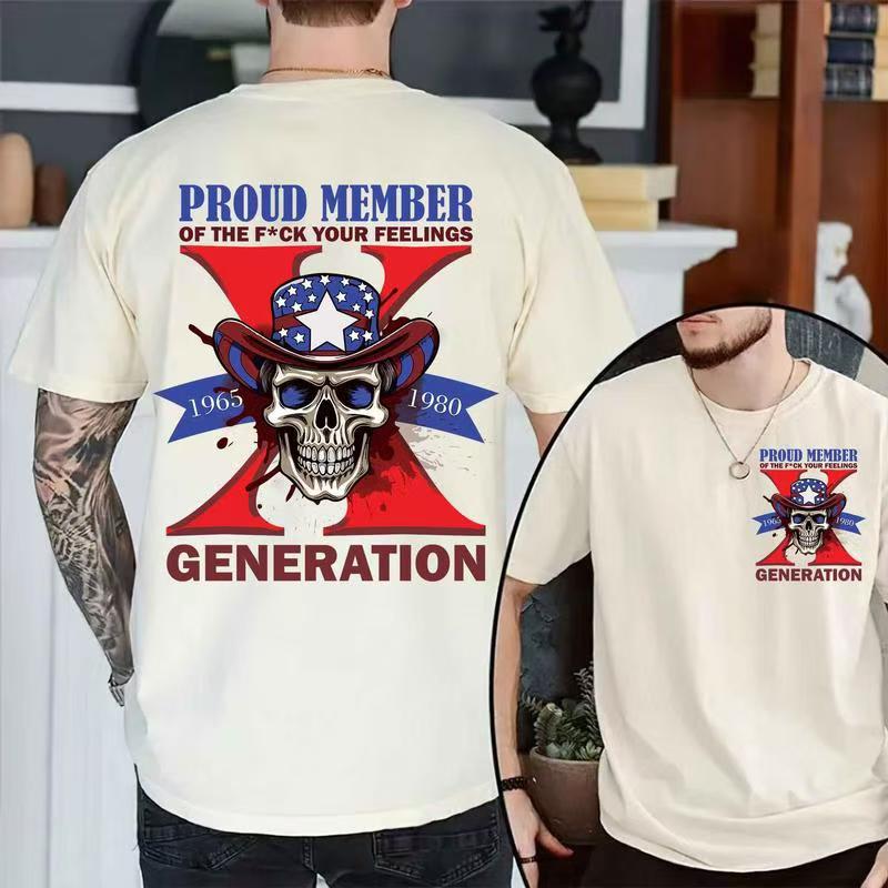 GenX Skull 2 Side T-shirt,Skull Generation1965-1980 Sweatshirt, Proud ...