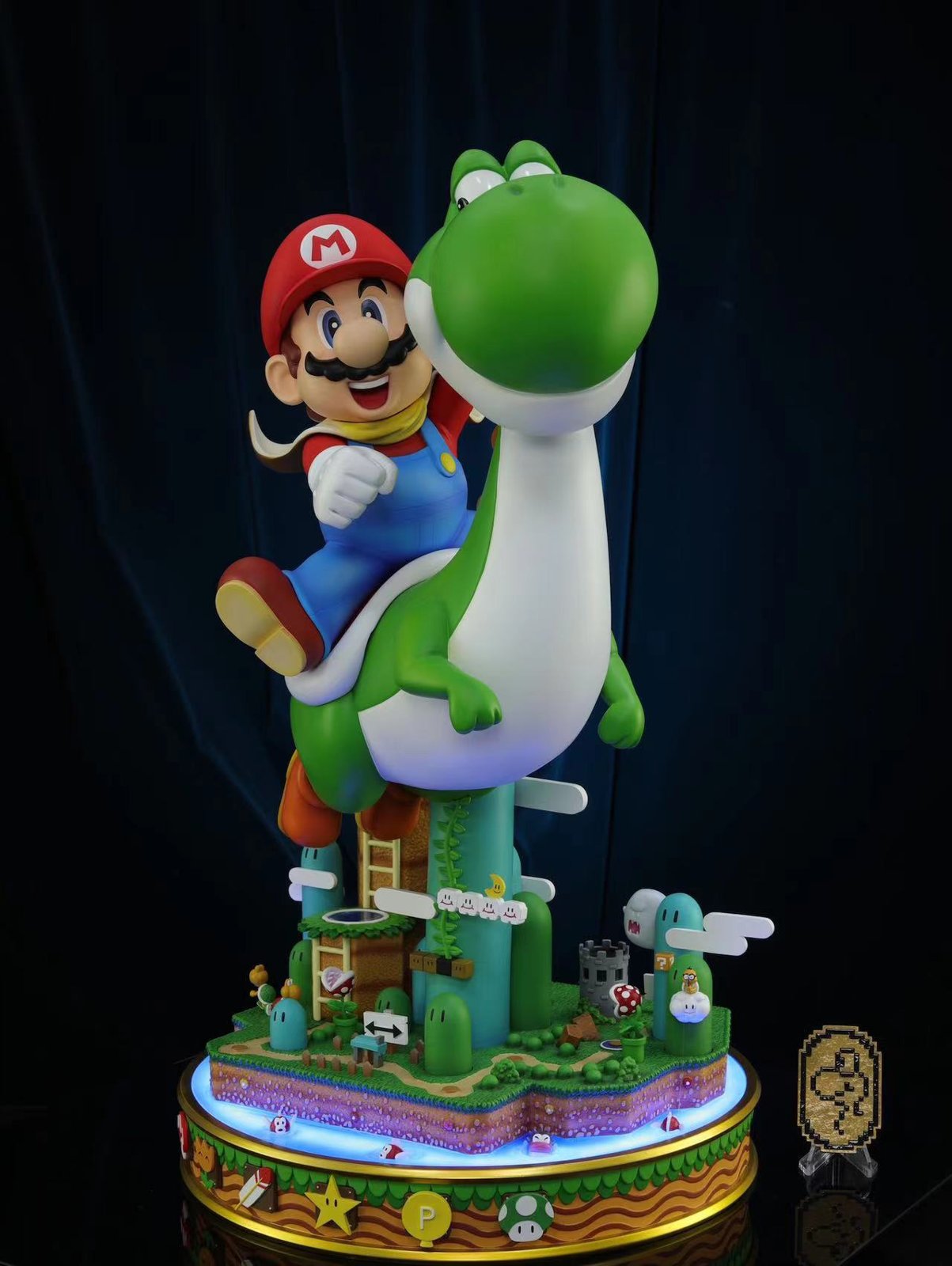 1/4 Scale Mario with LED - Super Mario Resin Staue - Kintsukuroi ...
