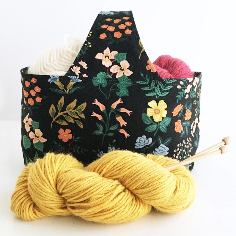 Basket Bags PDF Sewing Pattern (Digital Delivery): Make fabric storage ...