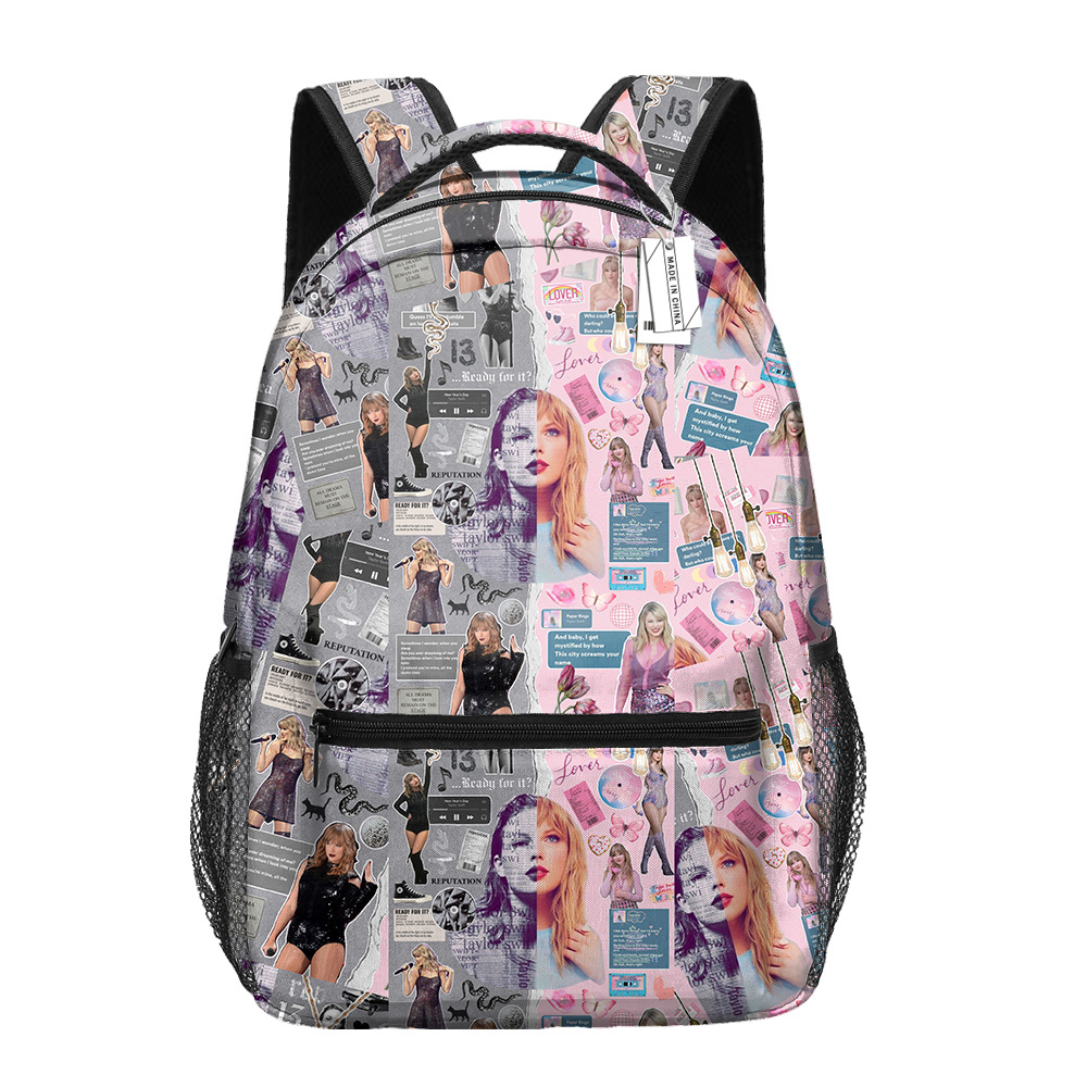 Primary And Secondary School Students Taylor Swift Full Printed Backpack