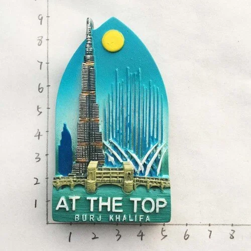 Nigikala Tourist Souvenirs Fridge Magnets Khalifa Tower Saudi Arabia ...
