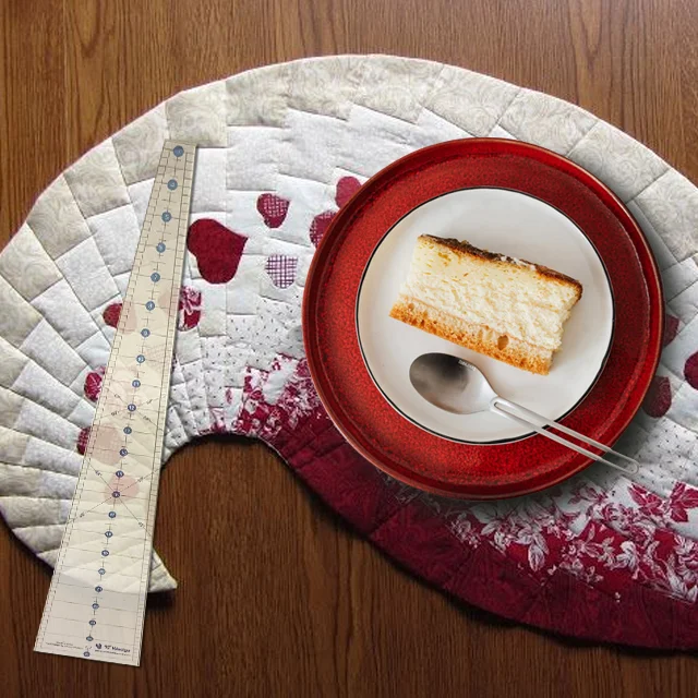 Spicy Spiral Table Runner Template - With Instructions