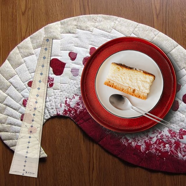 Spicy Spiral Table Runner Template - With Instructions