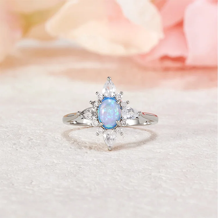 Olivenorma "Uniquely Yours" Radiant Opal Star Ring