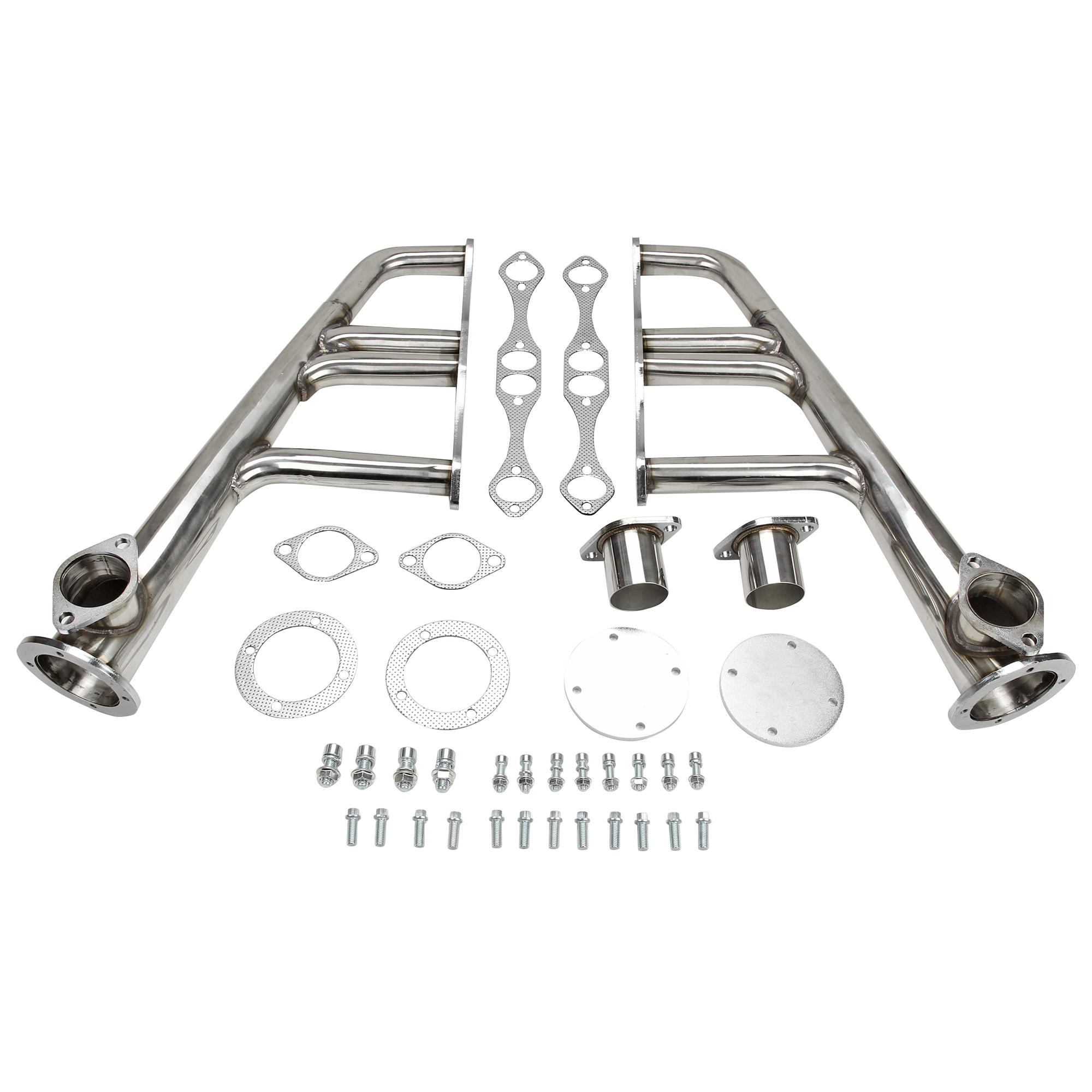 For SBC 265-400 V8 Chevy Street Hot Rod Rat Lake Style Exhaust Headers ...