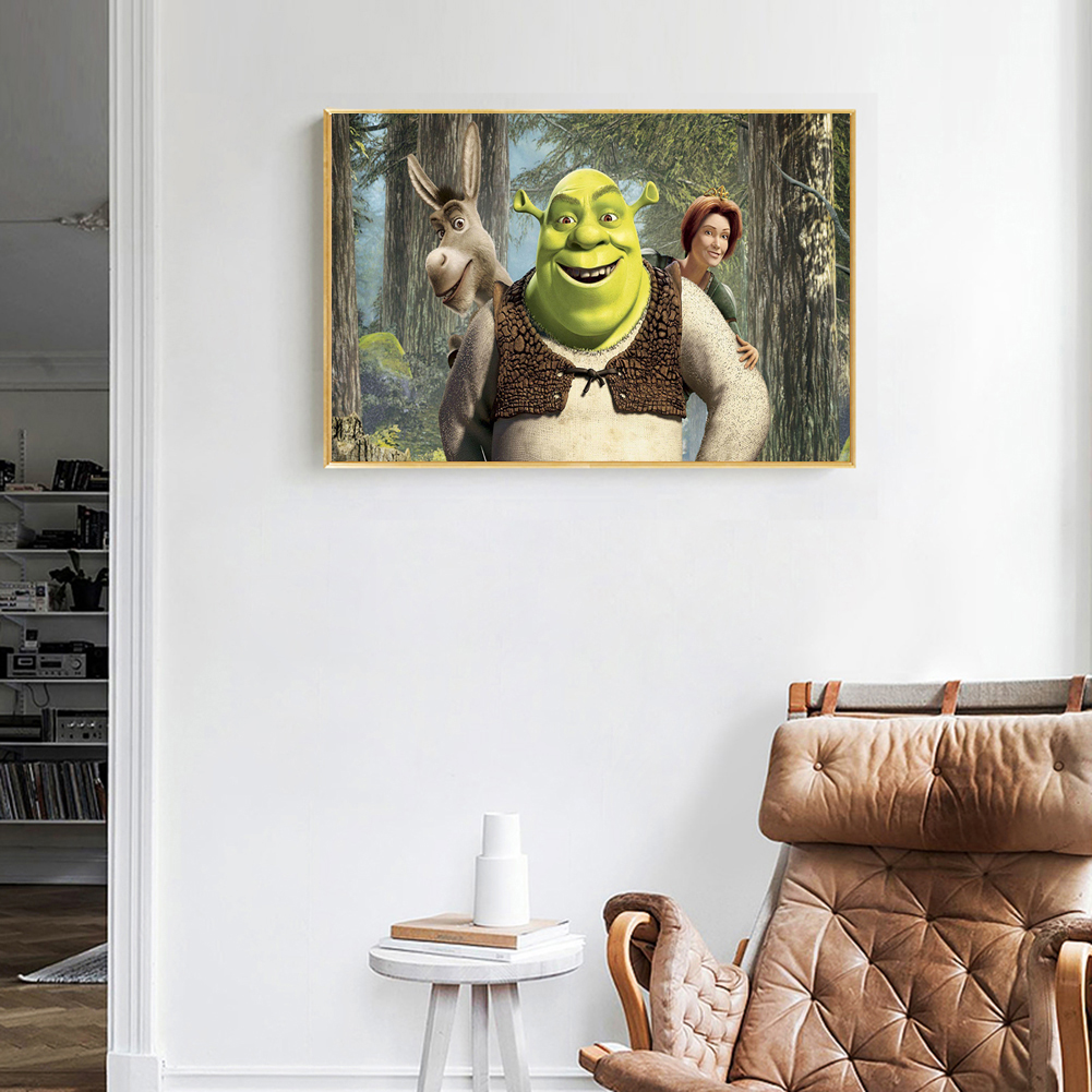 Shrek 40x30cm(canvas) full round drill diamond painting