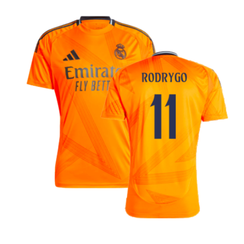 Real Madrid Rodrygo 11 Away Shirt Kit 2024-2025