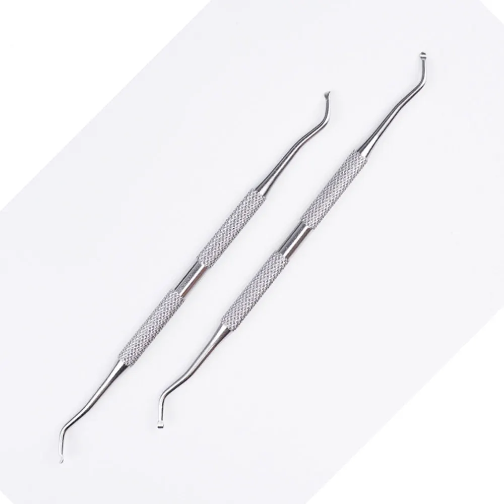 Double Head Ingrown Toe Nail Lifter Paronychia Pedicure Foot Nail Dirt ...