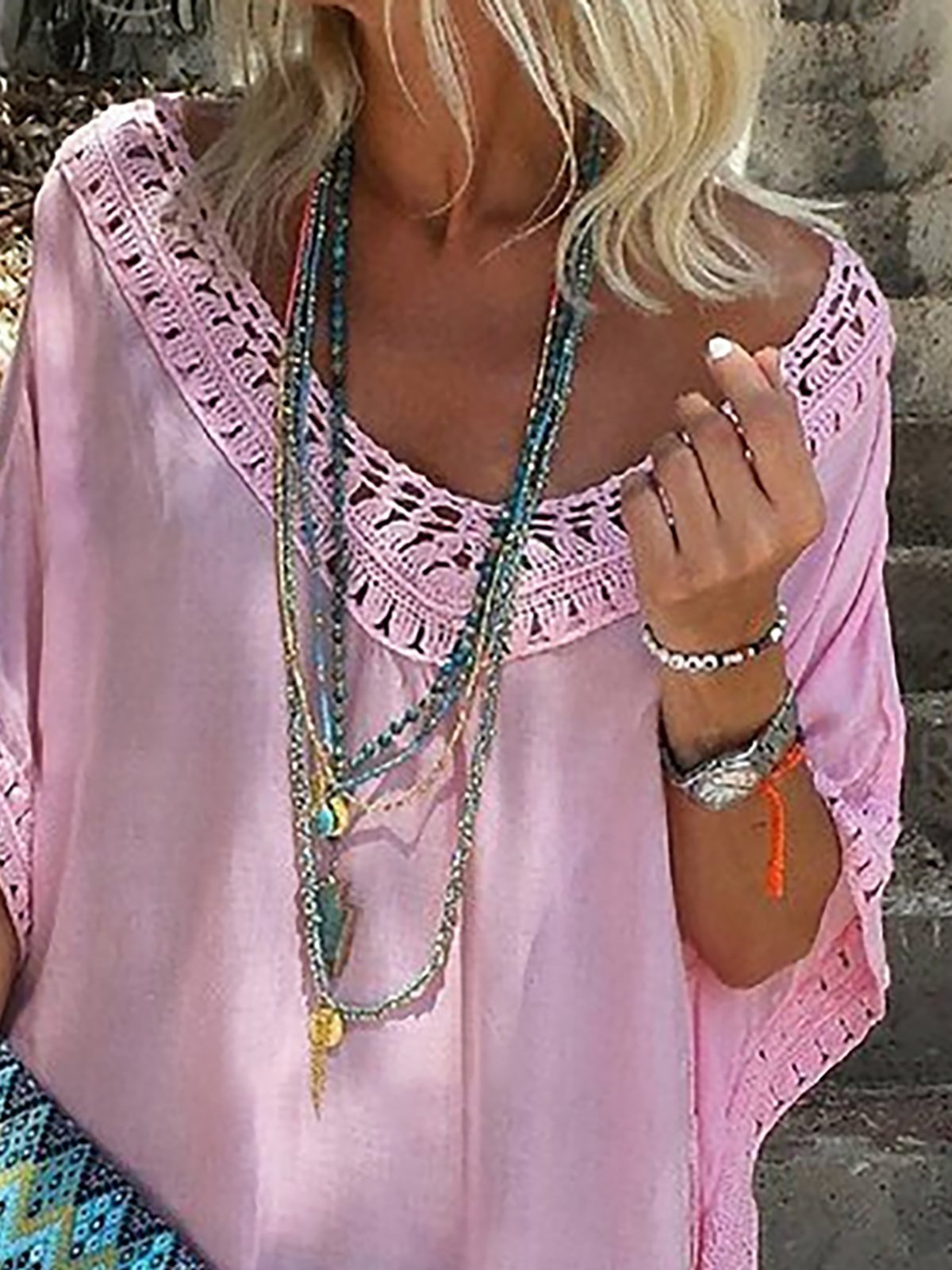 Half Sleeve Basic V Neck Mini & Short Dresses