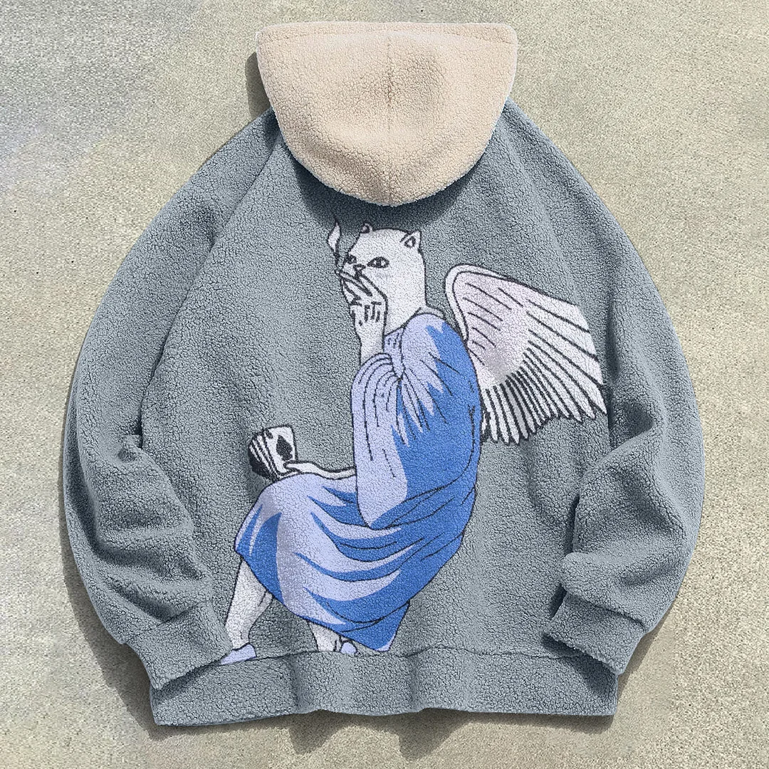 Artistic Personality Angel Fleece Hoodie