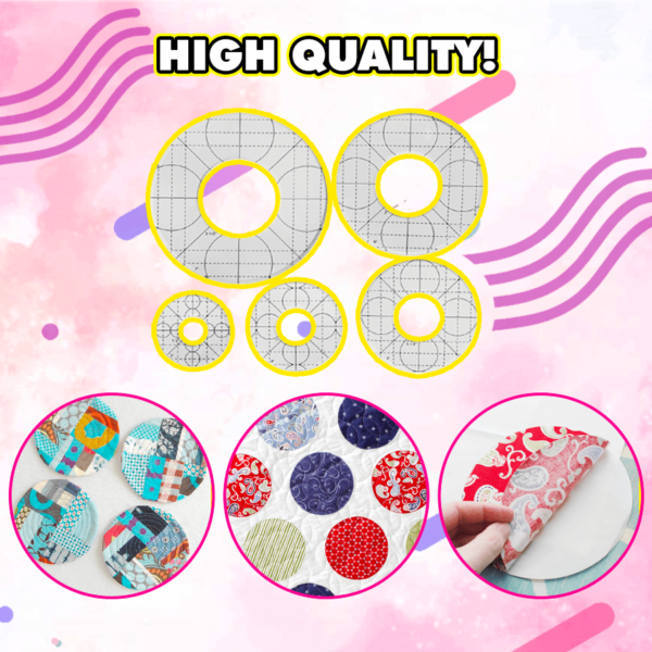 Every Circle 1/4″ Set of 5 Rulers