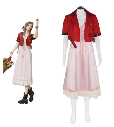 Final Fantasy Aerith cosplay Full set of clothing