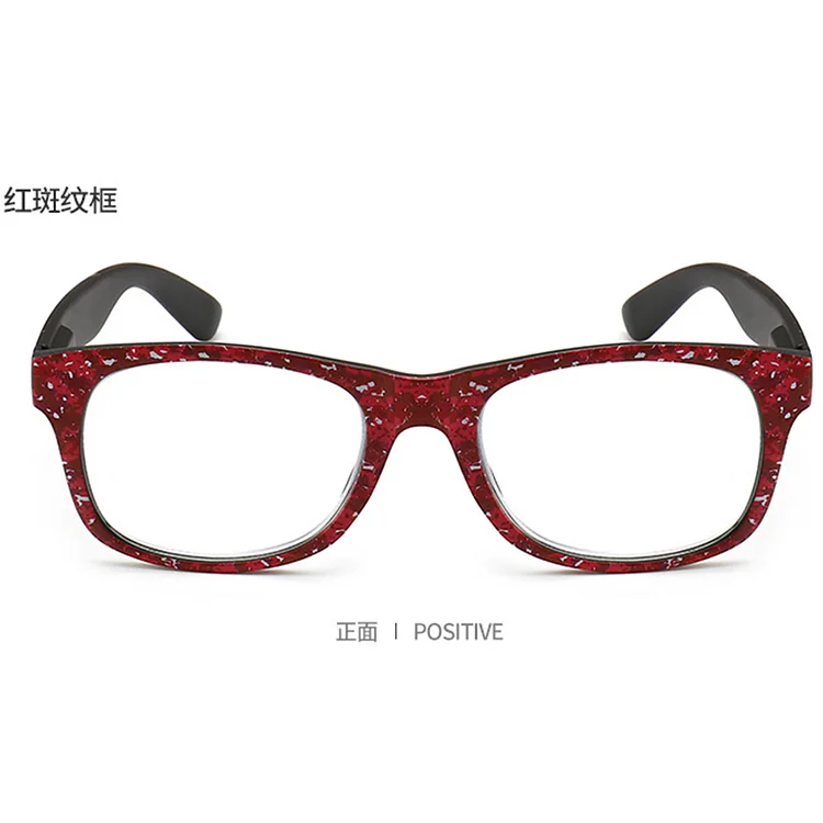 Classic Retro Round Blue and Red Eye Frame Light Anti-fatigue Anti-blue ...