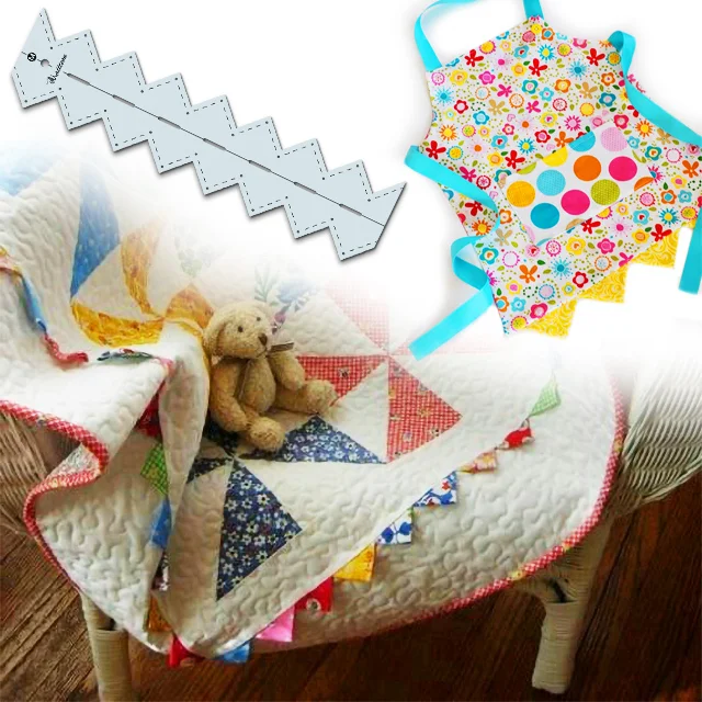 Prairie Points Ruler - Template + With Tutorial