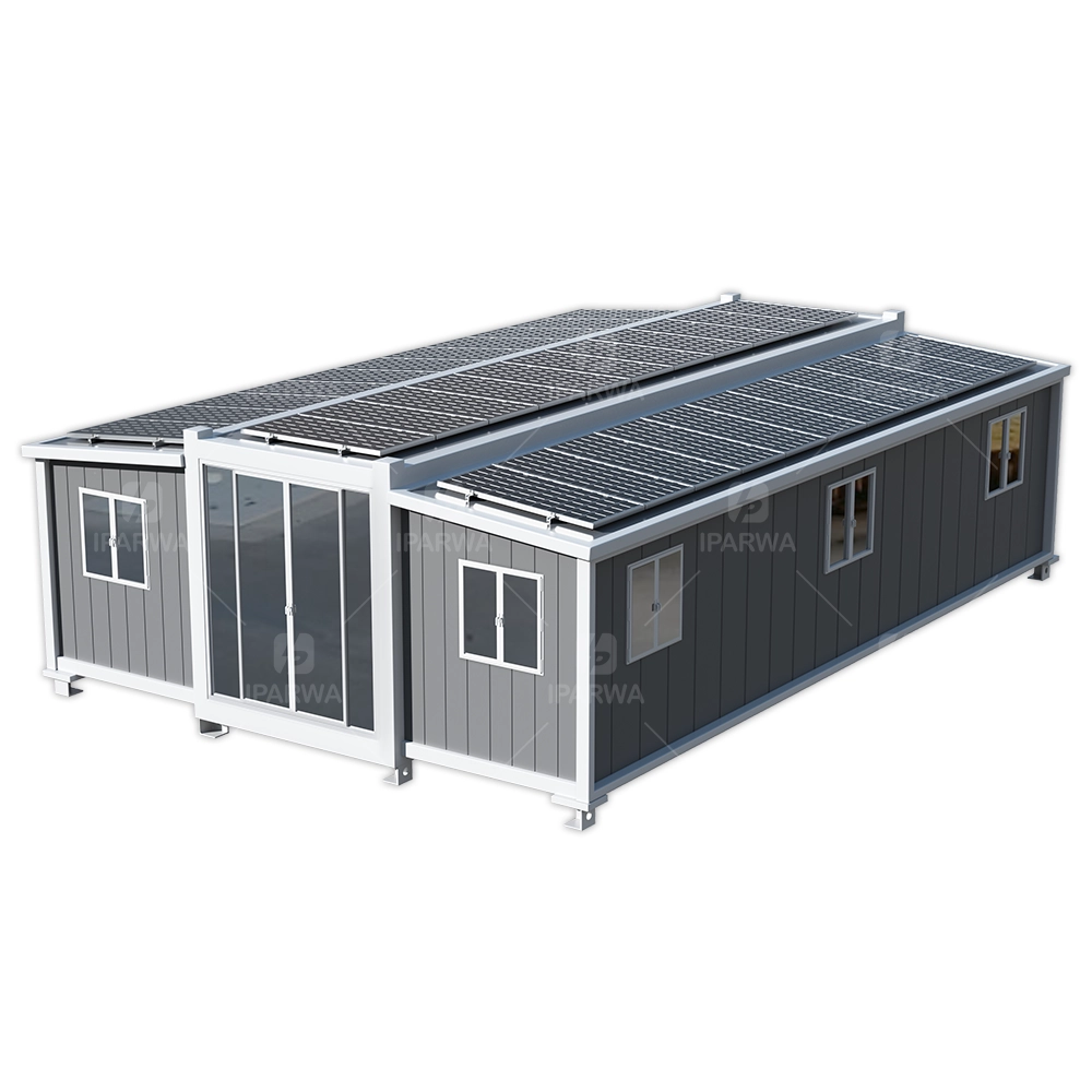 IPARWA E4 73.4m² Container House Prefab Expandable House With Solar Panel