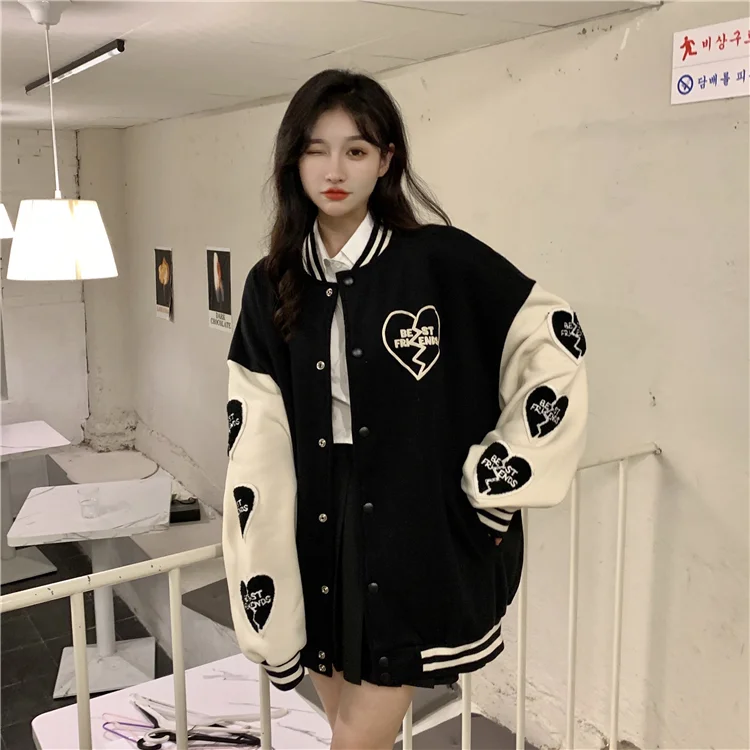 VINTAGE CONTRAST BASEBALL JACKET