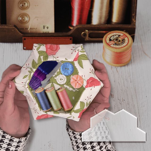Elegant Hexagon Tray/Bowl Template - With Instruction