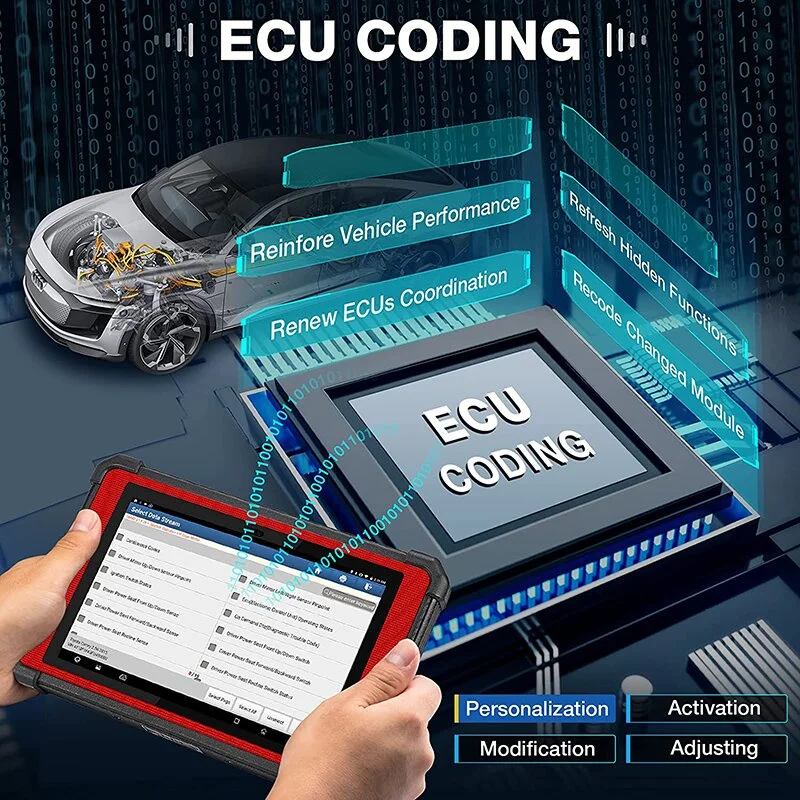 LAUNCH X431 PAD V Car Diagnostic Scanner J2534 ECU Key Programming Tool