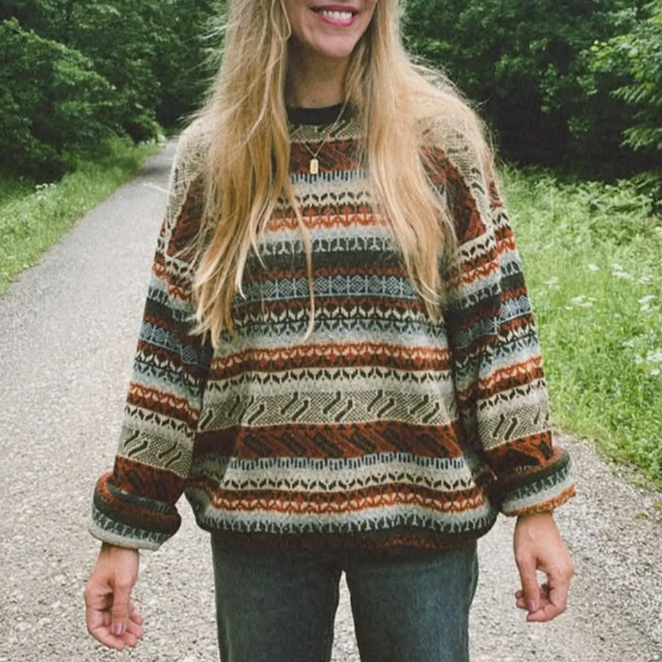 Cozy Fair Isle Sweater For Women
