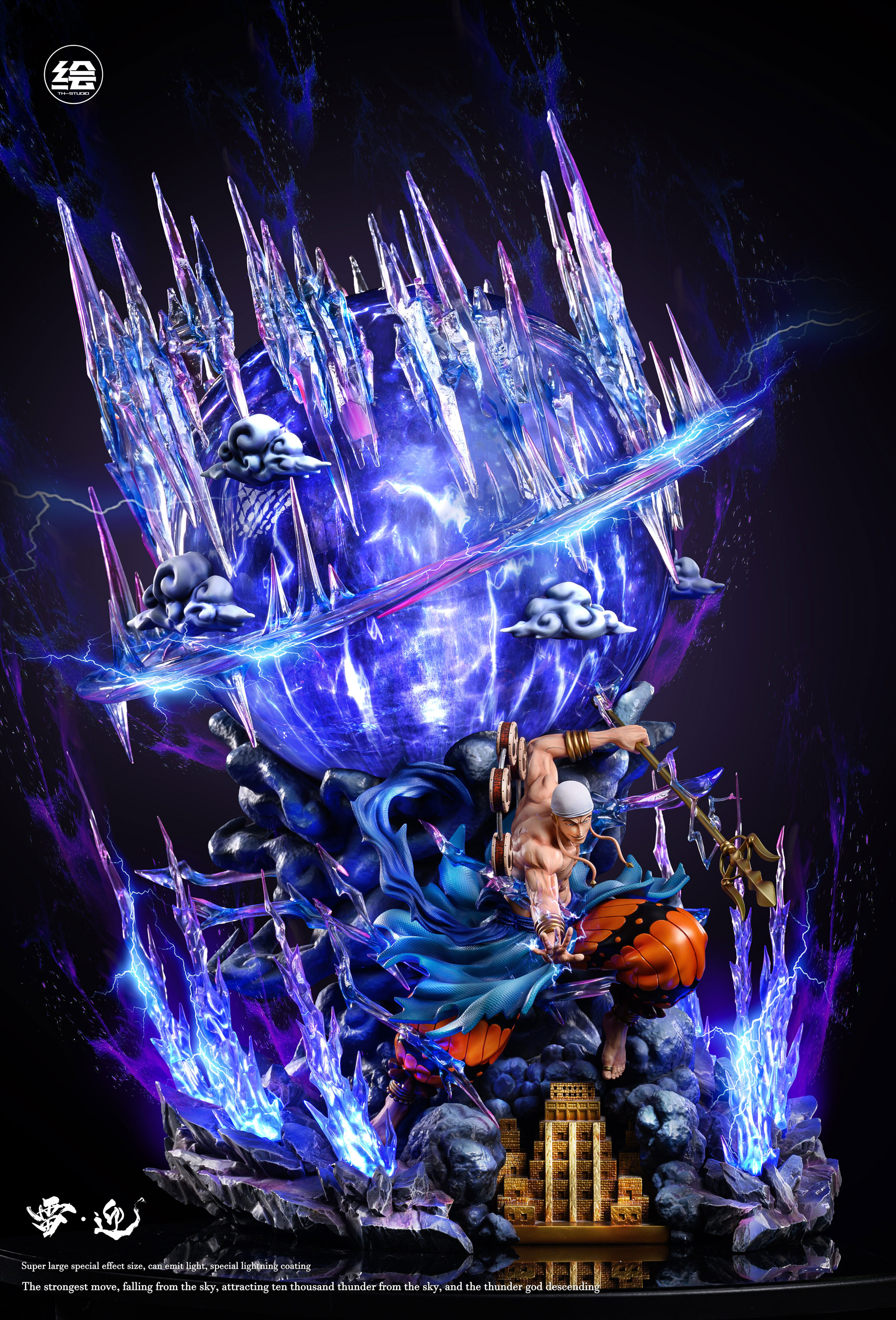 POP & Deluxe Ver. Enel - ONE PIECE Resin Statue - T-H Studios [In Stock]