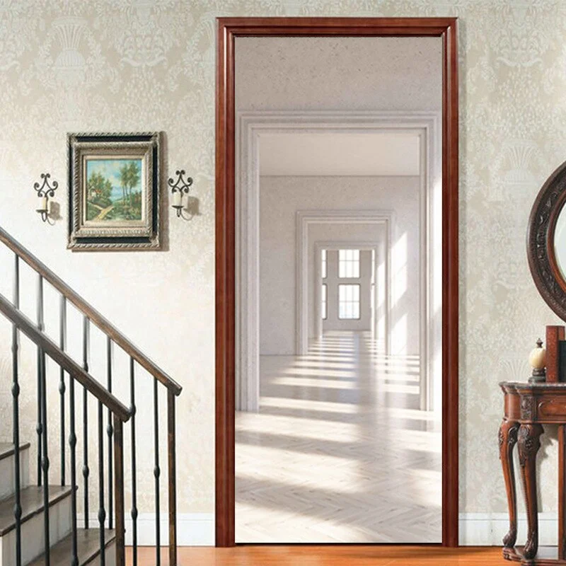 Nigikala Three-dimensional Design Door Sticker Visual Dislocation ...