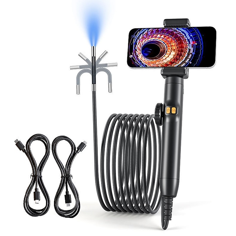 Cell Phone Endoscope Car Maintenance 360° Rotating Camera Sewer ...