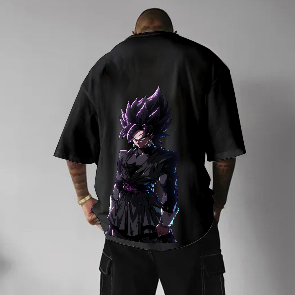 Unisex Oversized Anime Print T-Shirt