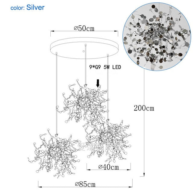 Modern Pendant Lights Stainless Steel Shade Dining Room Pendant Lamp ...