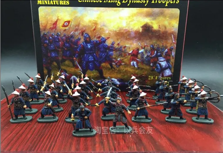Painted caesar H032 1:72 ancient Ming Dynasty soldiers soldier model custom