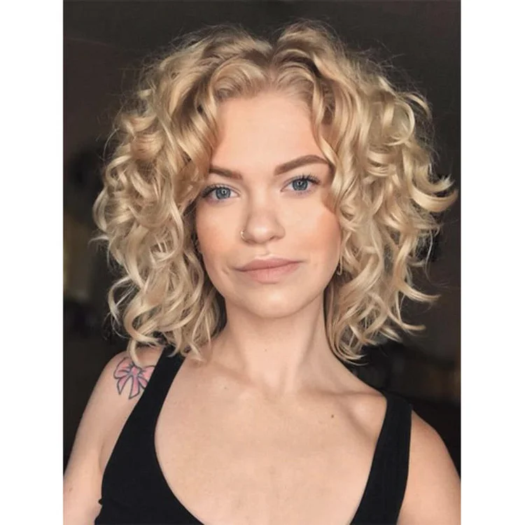 Short curly hair topper 2C